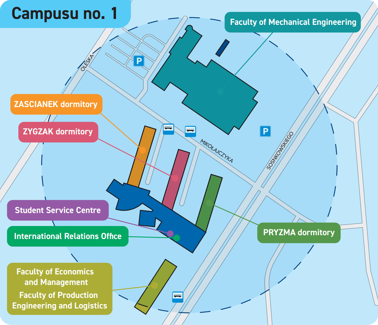 Campus map - Politechnika Opolska